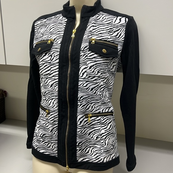 Boston Proper | Tops | Boston Proper Zebra Animal Print Jacket | Poshmark